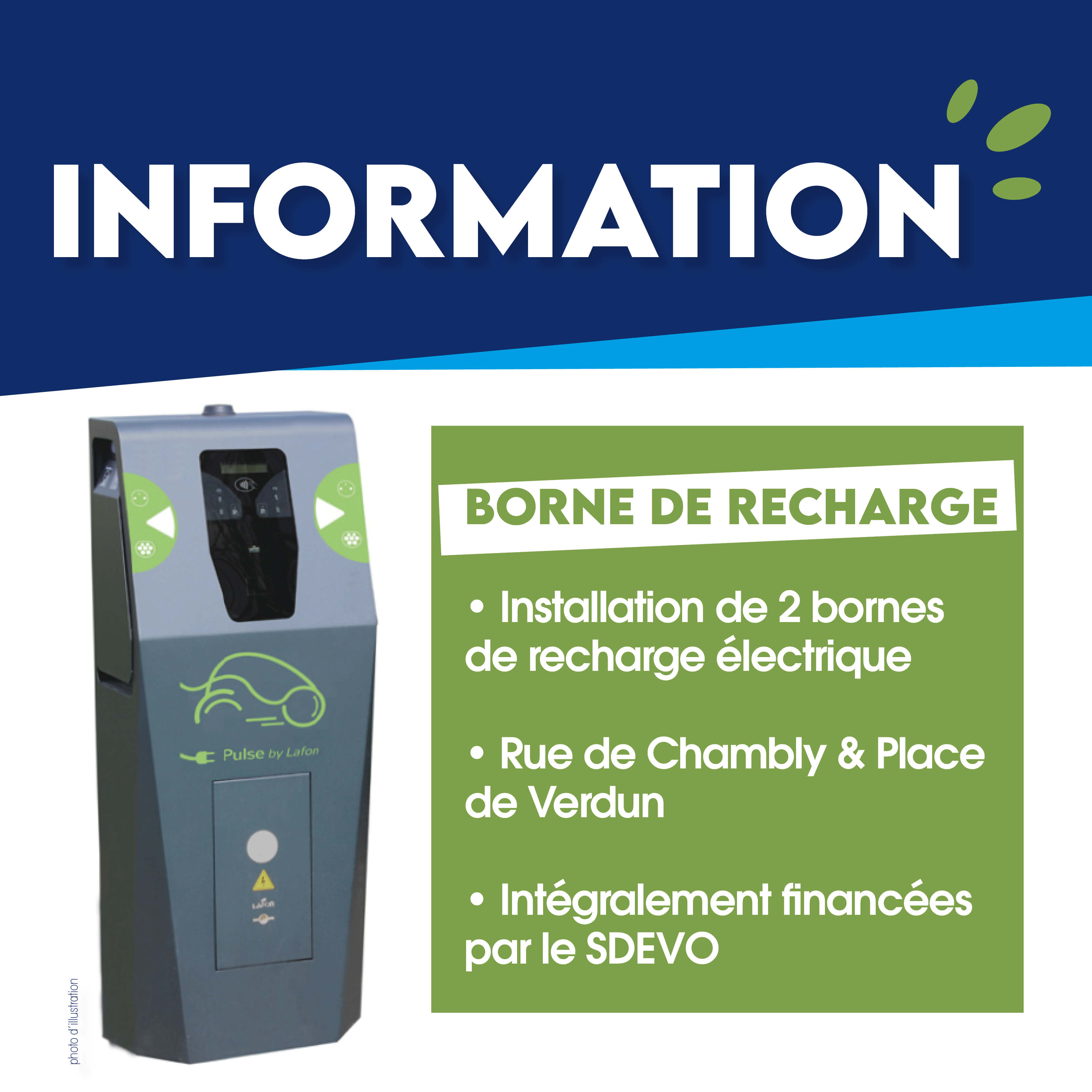 Installation de bornes de recharge électrique | Champagne-sur-Oise